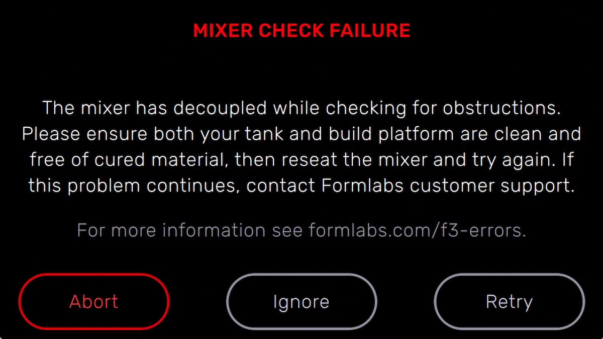 Form 3/Form 3B error messages
